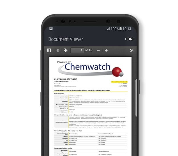 Simplified Chemical SDS Management - BackPack - Chemwatch